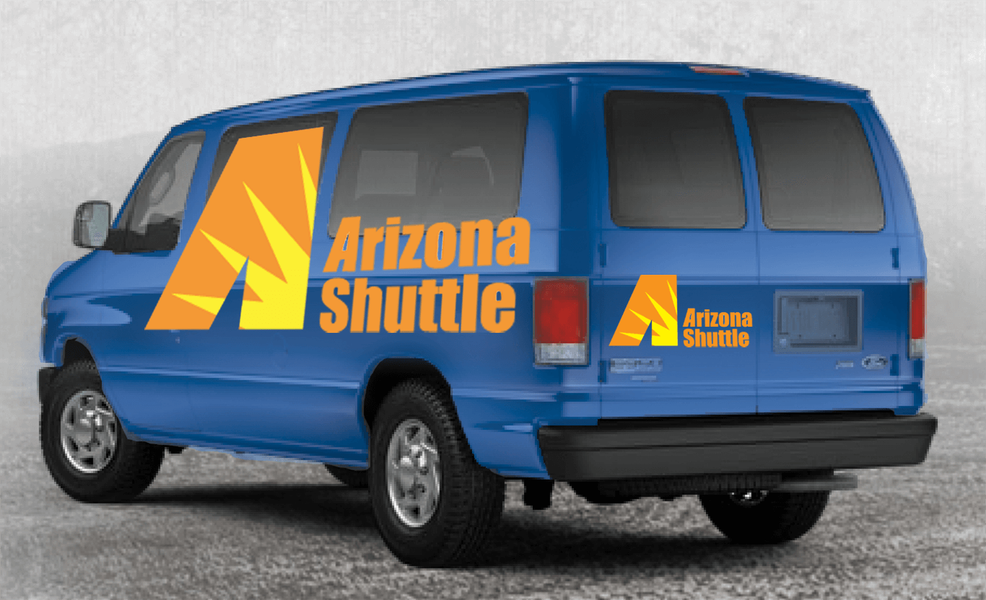 Arizona Shuttle Logo Concept - Eight Trails